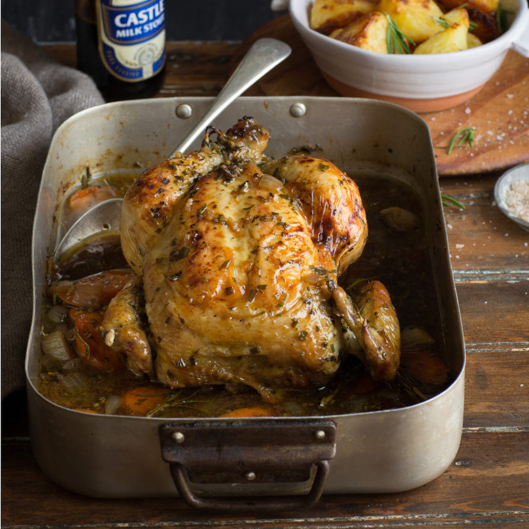 Sam Linsell’s roast chicken with stout and rosemary - MyKitchen