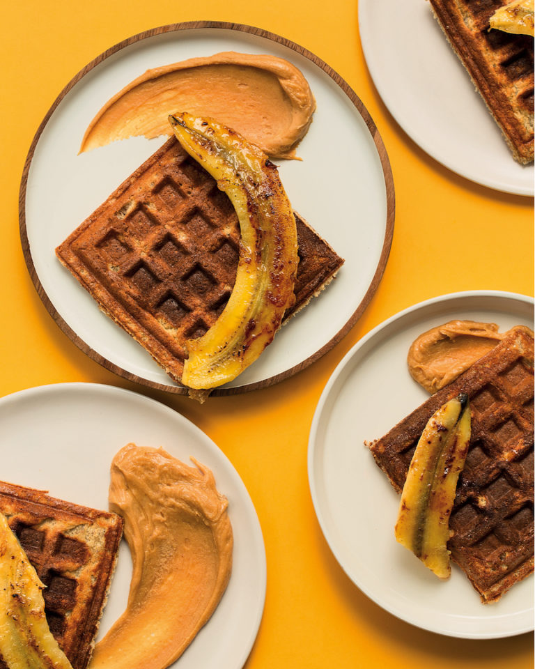 Banana bread waffles - MyKitchen