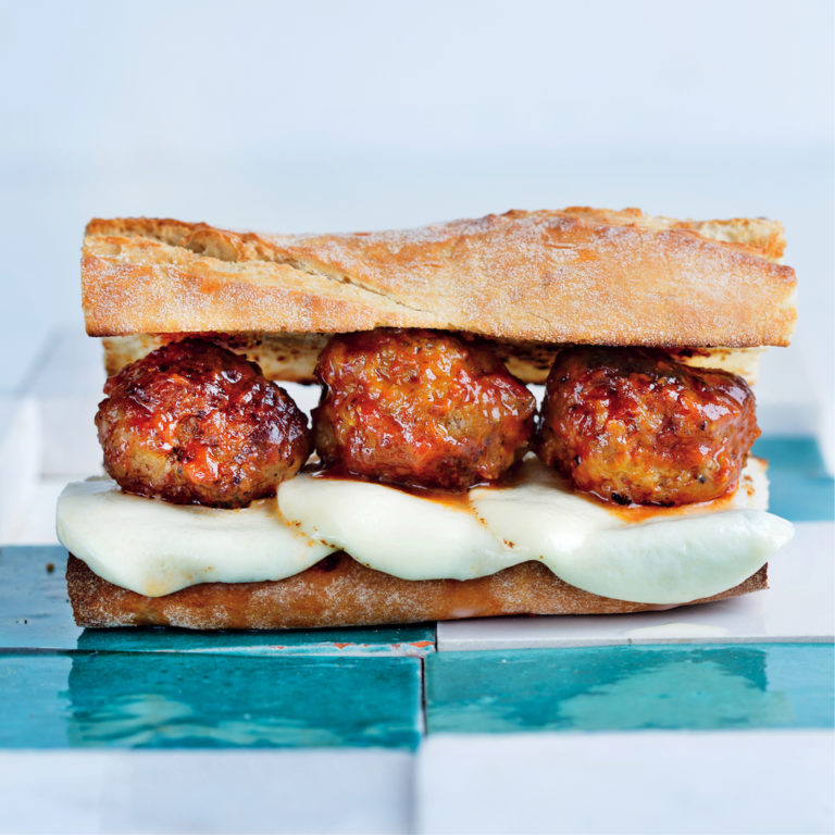 Mozzarella and meatball sub - MyKitchen