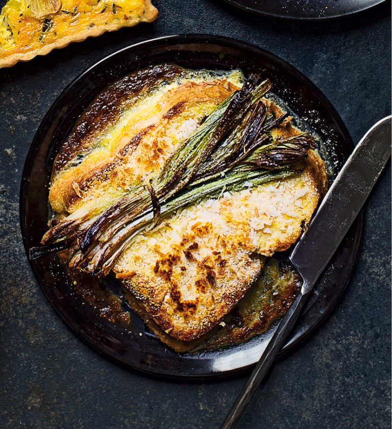 Savoury leek bread and butter pudding - MyKitchen
