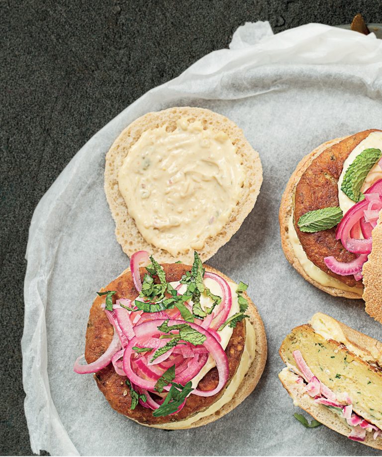 Falafel sliders with mango atchar-tahini sauce - MyKitchen