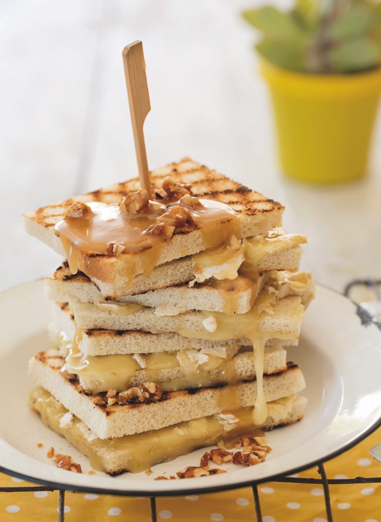 Brie, butterscotch and peanut brittle braaibroodjies - MyKitchen