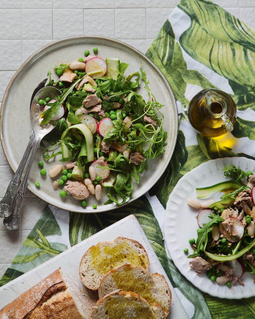 Tinned tuna salad with baby marrow and beans - MyKitchen