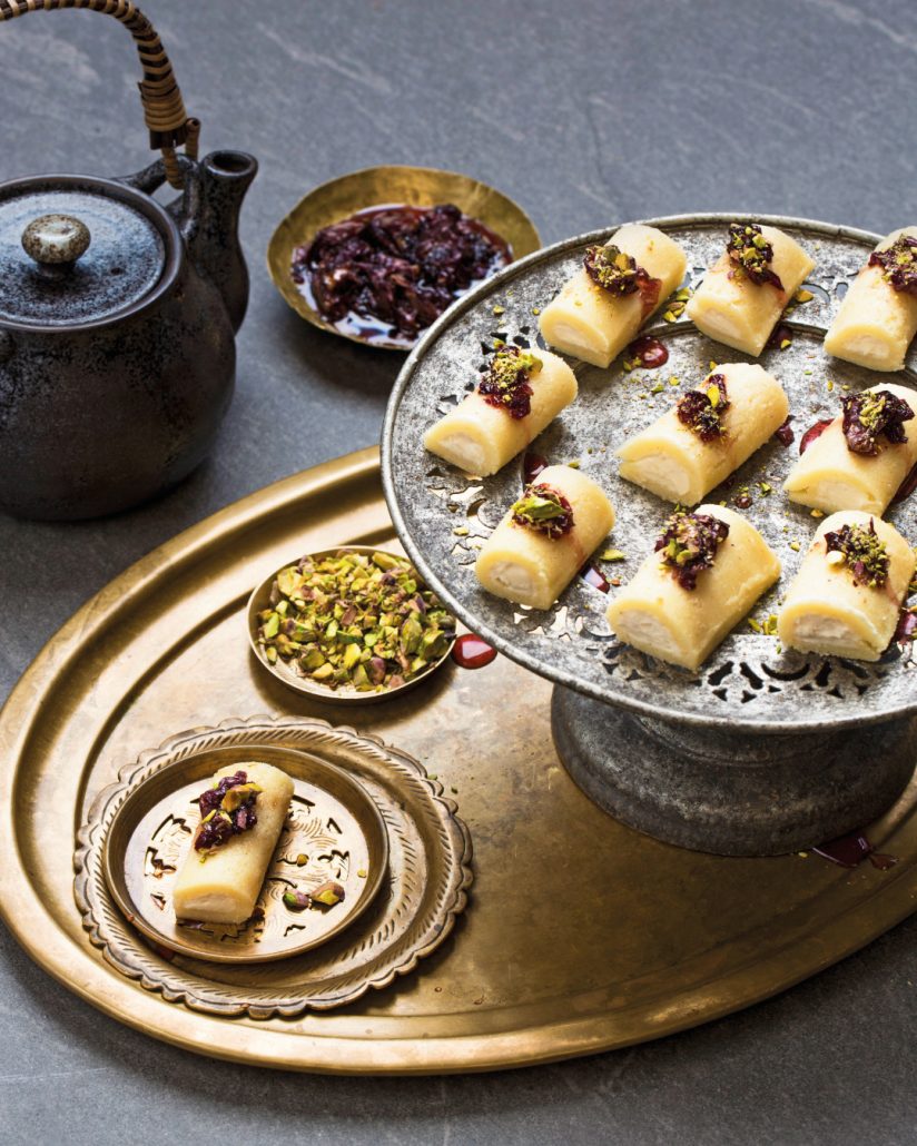 Sweet cheese rolls with rose petal jam - MyKitchen