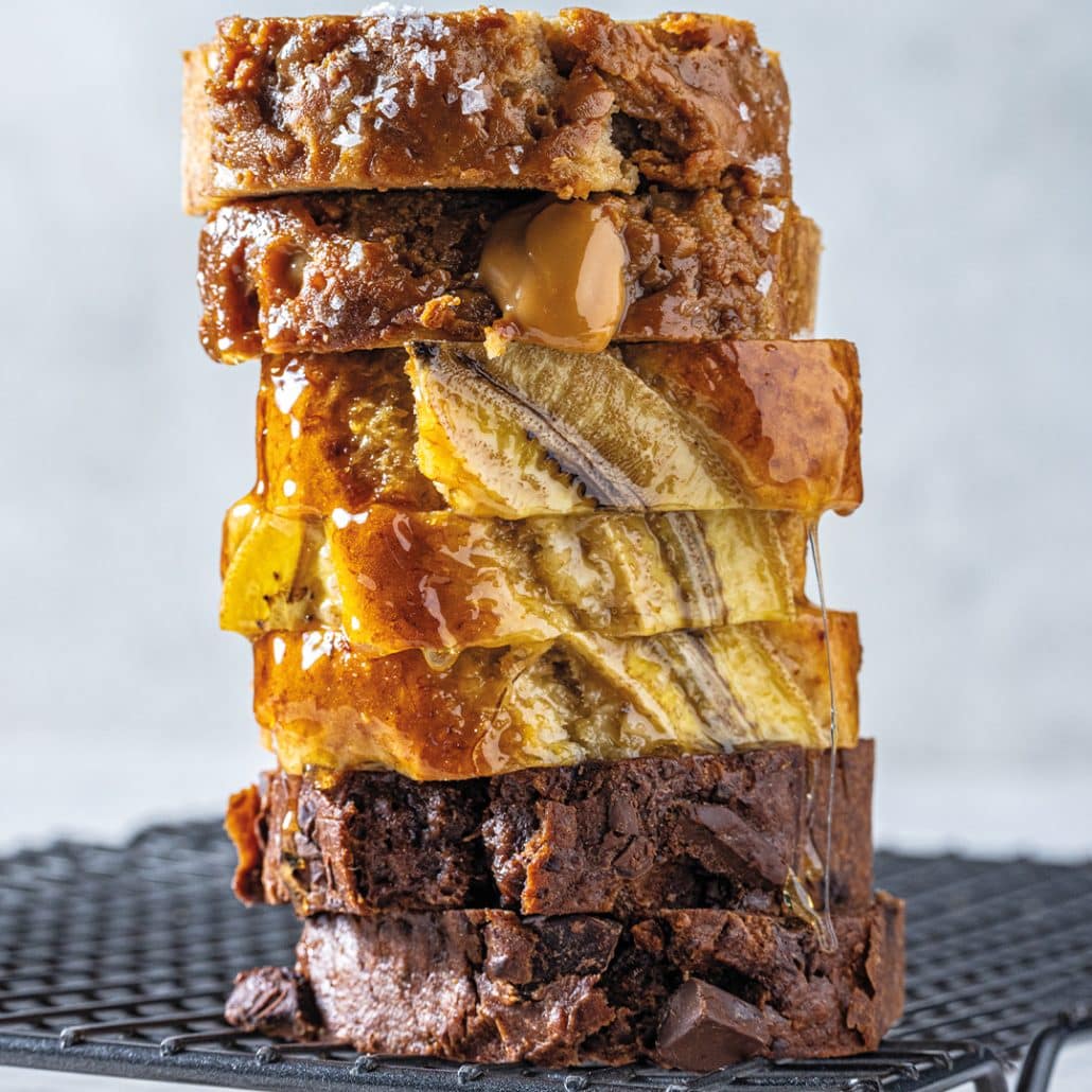 Curried mince soup with mini vetkoek croutons and basil crisps