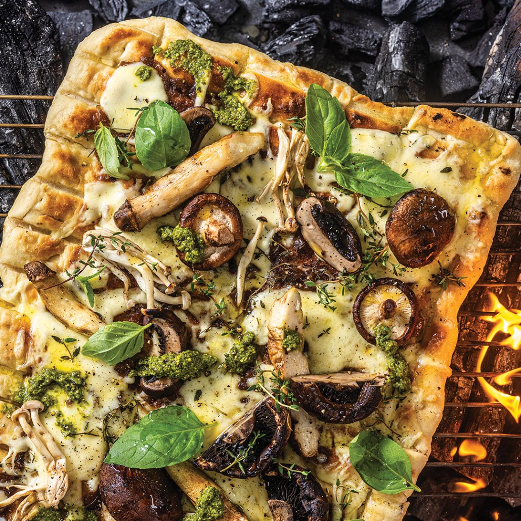 Braai grid mushroom pizza - MyKitchen